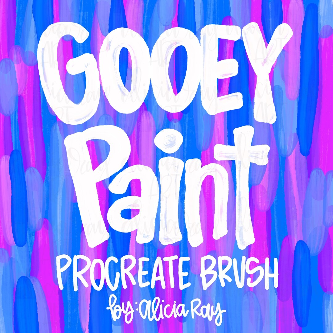 Gooey Paint Procreate Brush | Oil Paint Brush for Procreate | Instant ...