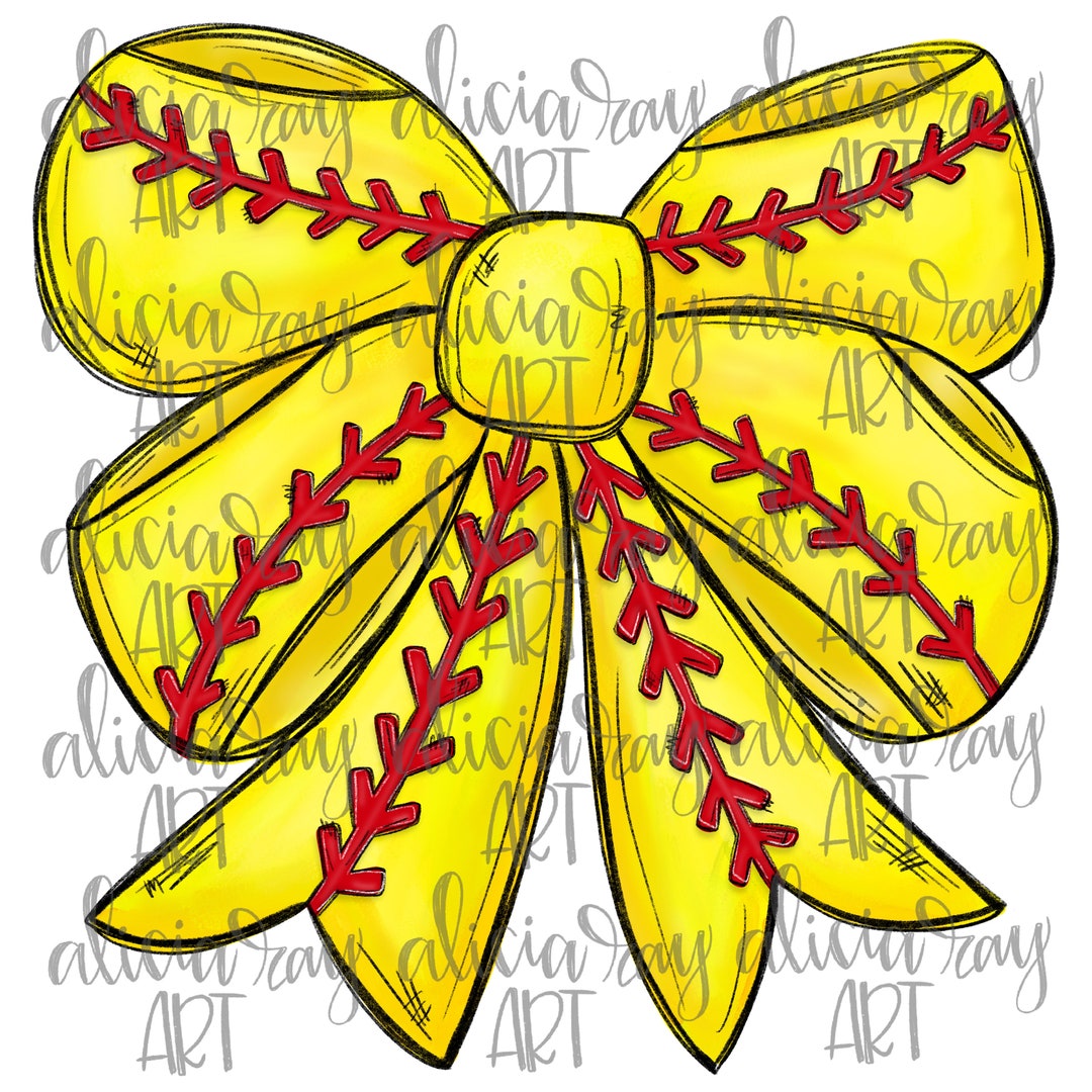 Softball Sublimation PNG Design | Hand Drawn | Softball DTF Design ...