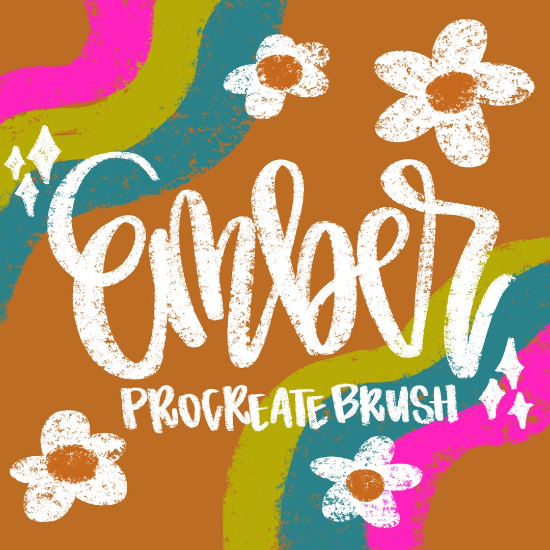 Ember Procreate Brush | Lettering Brush for Procreate | Doodling ...