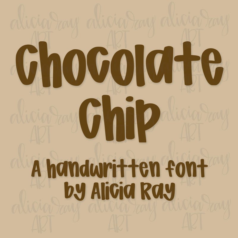 Chocolate Script Font - Etsy