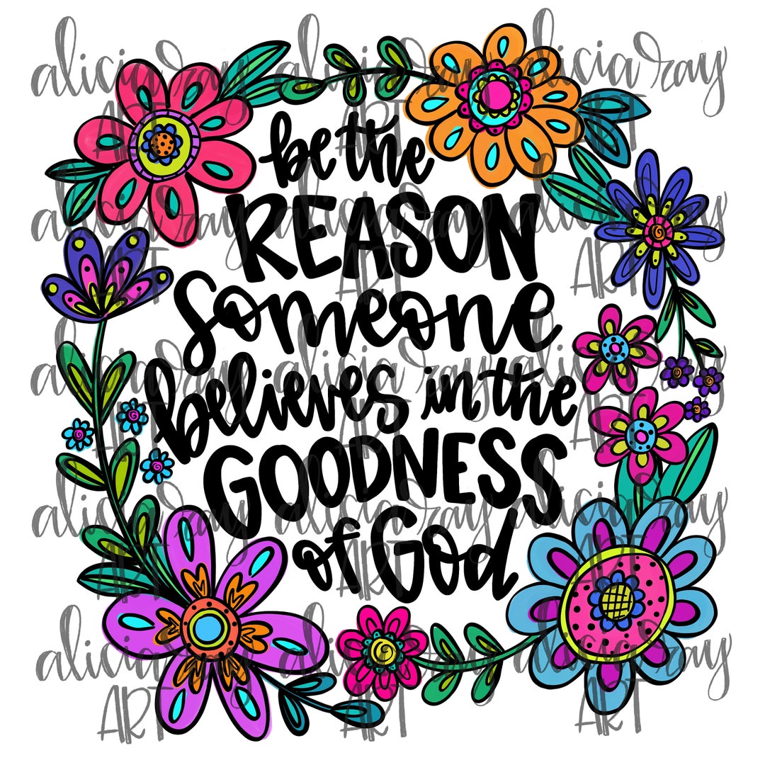 Christian Hand Drawn PNG File | Sublimation PNG | Inspirational Quote ...