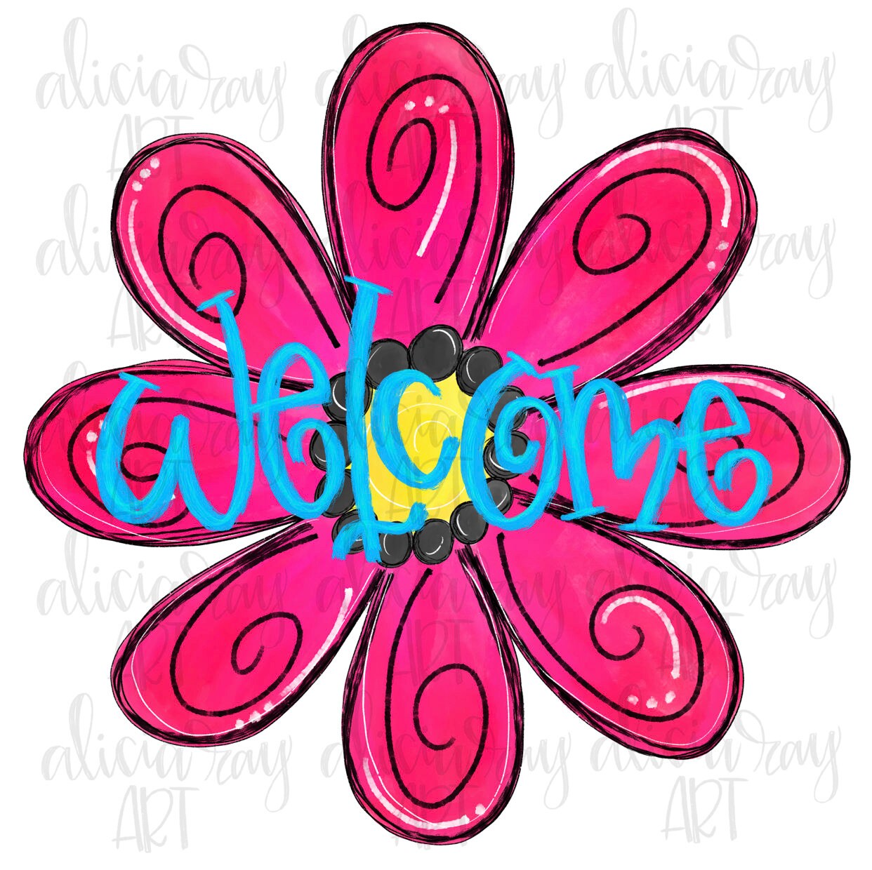 Welcome Hands With Flowers Clipart