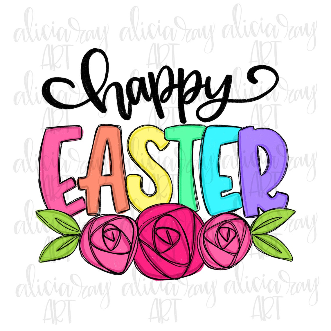 Easter PNG Design Hand Drawn Digital Download Printable - Etsy