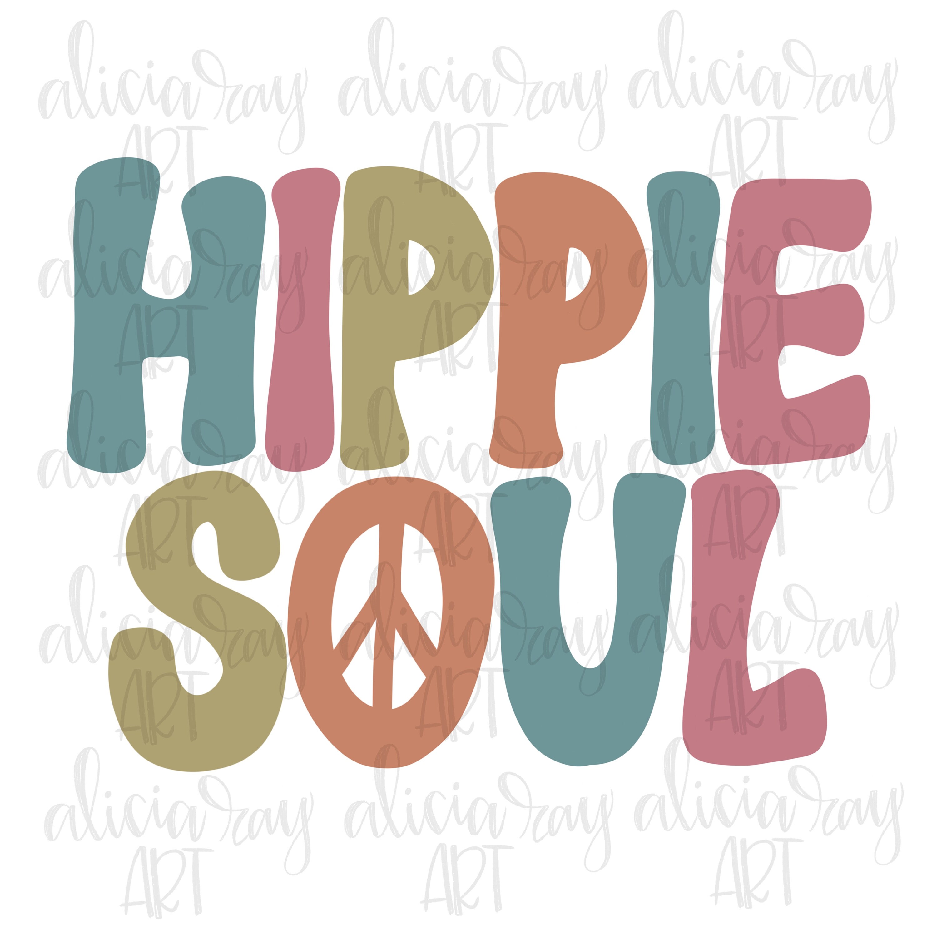 Hippie Soul PNG File Download Summer Design Hand Drawn | Etsy