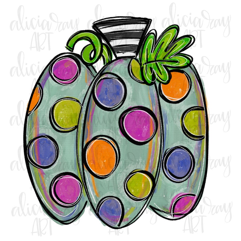 Polka Dot Pumpkins - Etsy