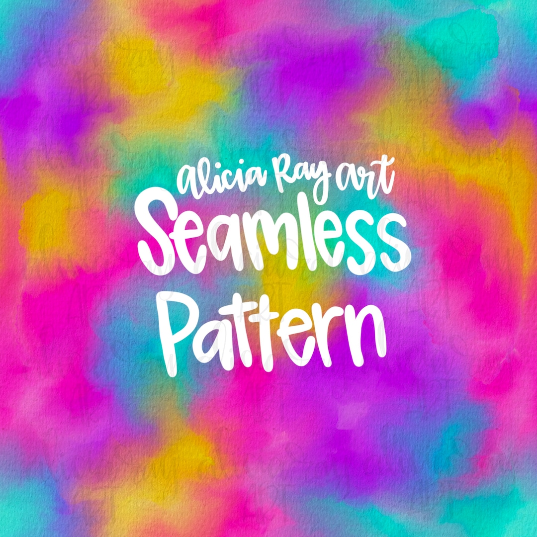 Watercolor Stained Glass Seamless File Pattern PNG | Hand Painted ...