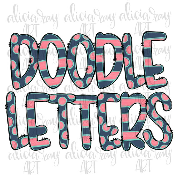 Doodle Art Alphabet Letters