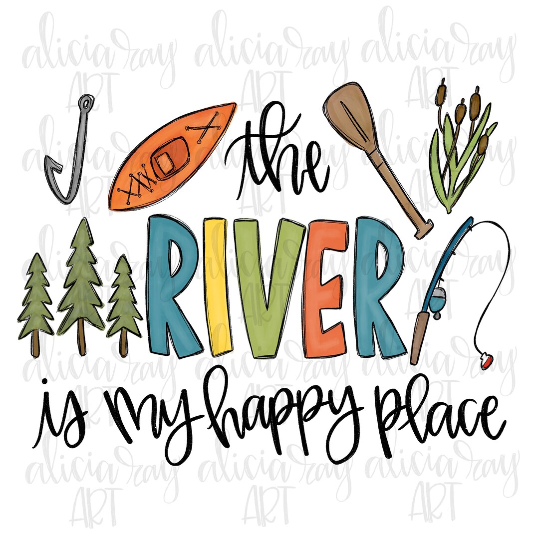 River Sublimation PNG Design | River Design | Summer Digital Download ...