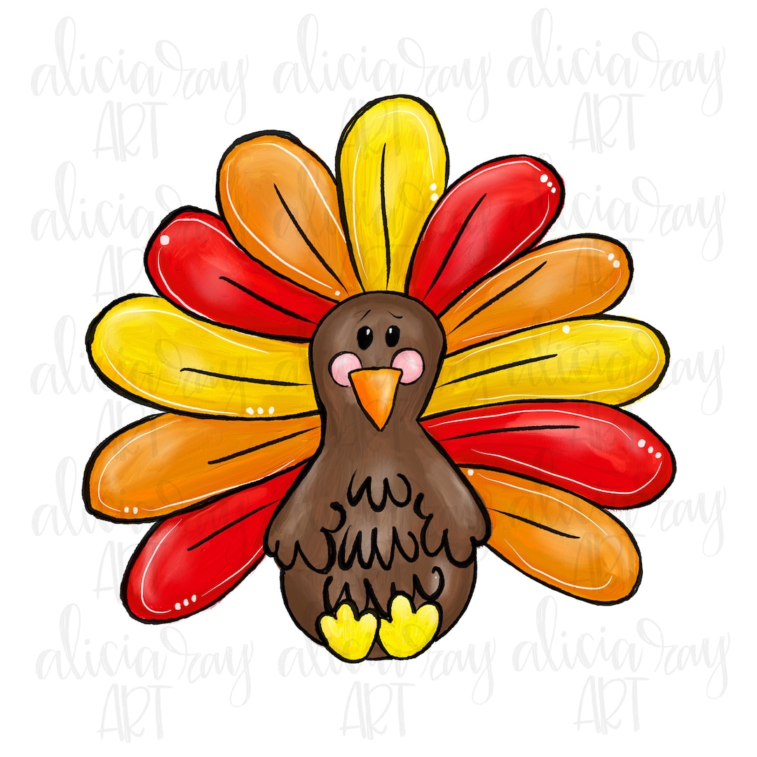 Thanksgiving Digital Download | Hand Drawn PNG File | T-shirt Design ...