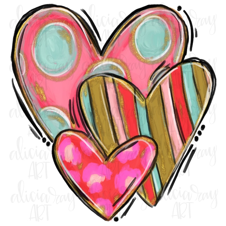 Valentine Sublimation Design Digital Download Hand Drawn - Etsy