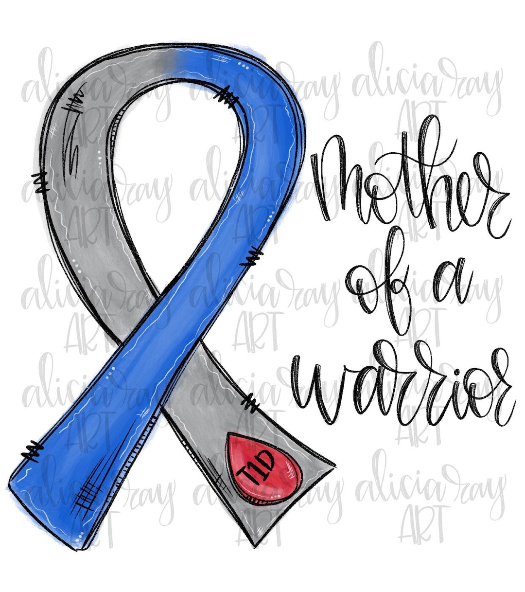 Diabetes Awareness Sublimation Design | Type 1 Diabetes Ribbon | T1D ...