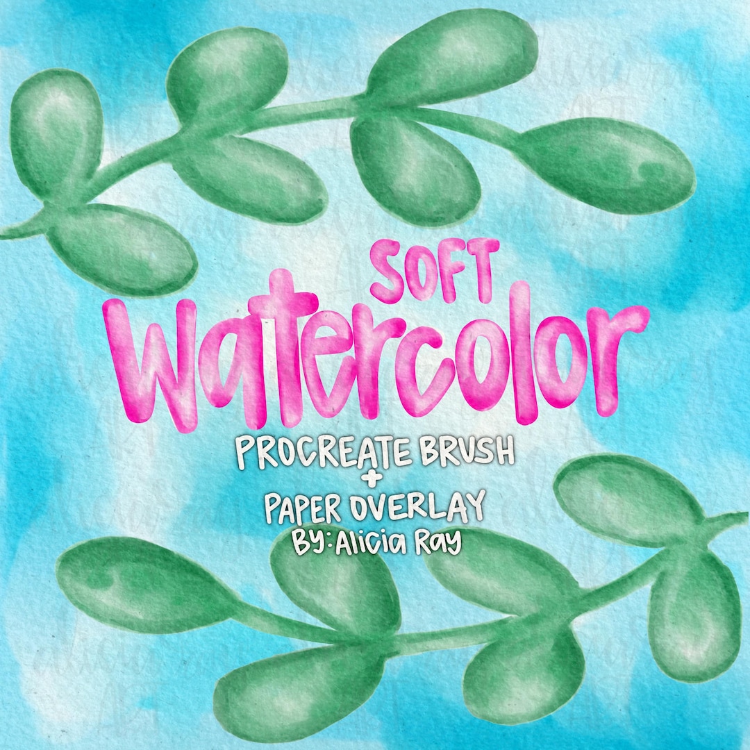 Watercolor Paint Procreate Brush | Watercolor Texture Paper Procreate ...