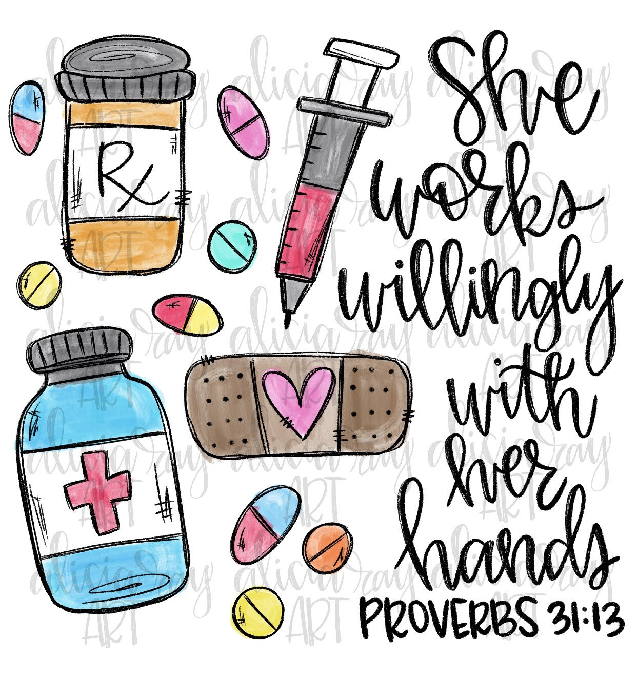 Digital Pharmacy Tech Sublimation Design Download Phamacy Technician ...