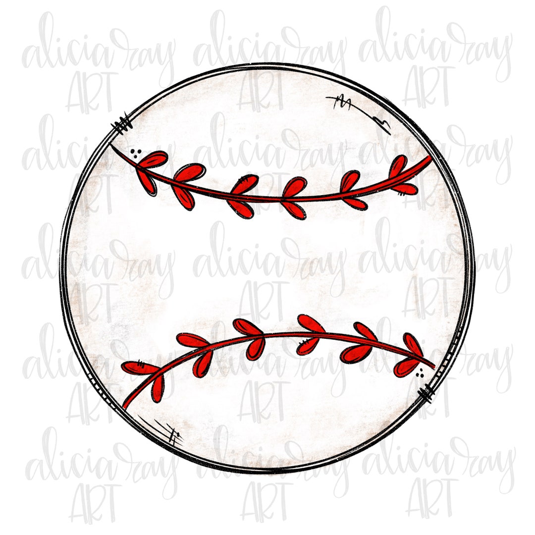 Baseball Sublimation Design | Hand Drawn PNG | Digital Download ...