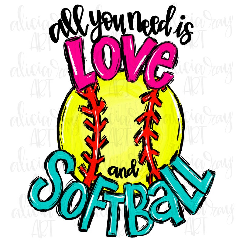 Softball Love - Etsy