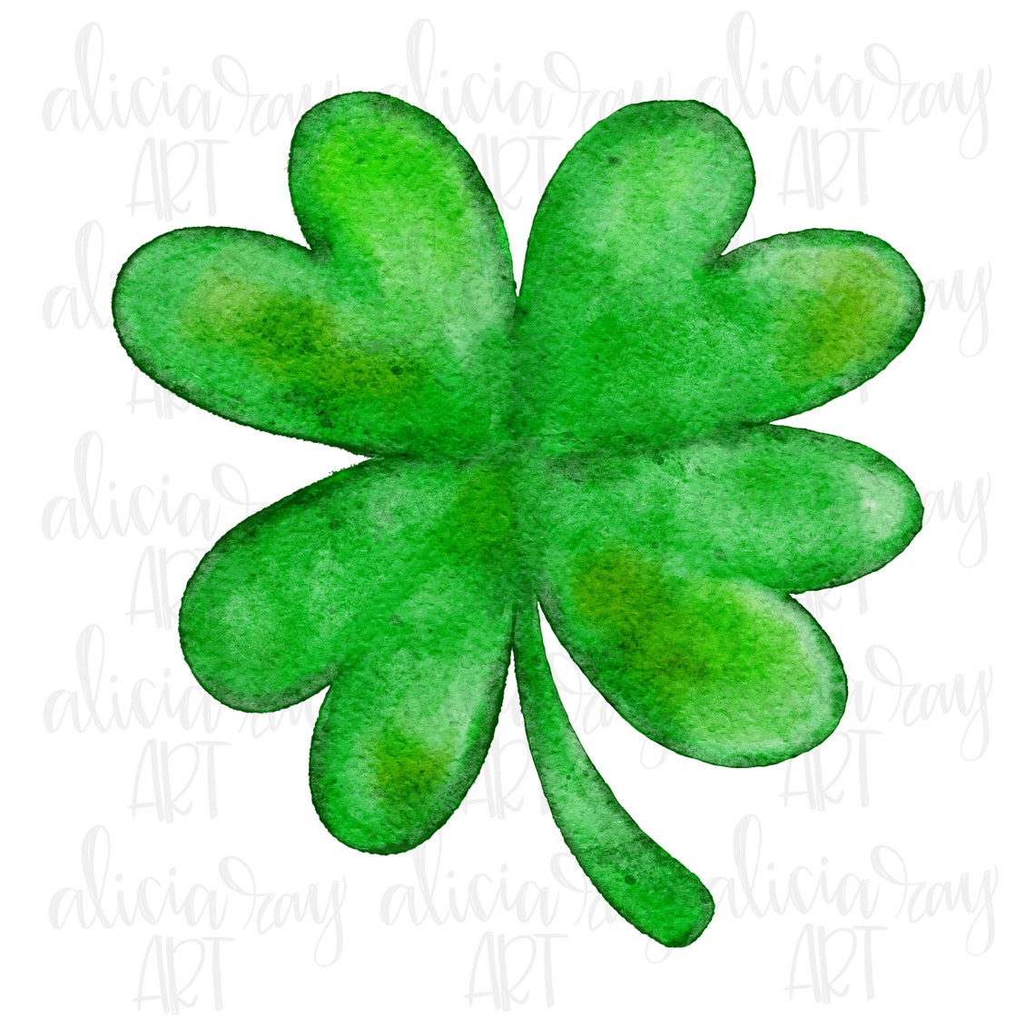 Watercolor Shamrock PNG Sublimation Design St Patricks Day - Etsy