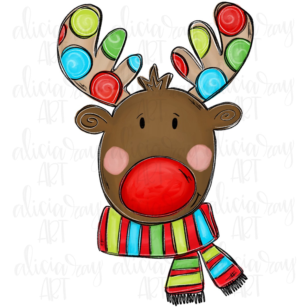 Christmas Sublimation Design Digital Download | Hand Drawn Printable ...