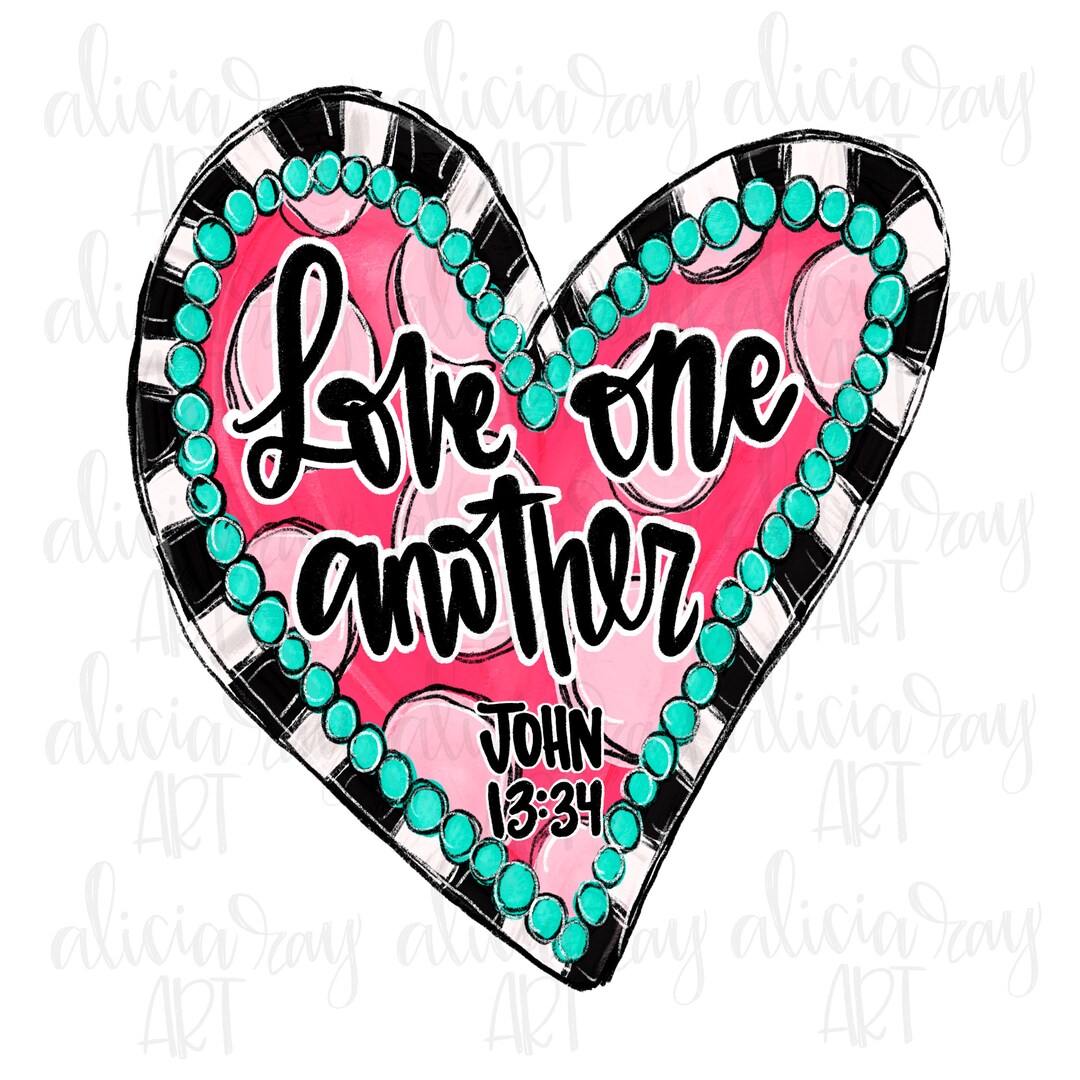 Christian Valentine PNG Digital Download | Hand Drawn Digital Design ...