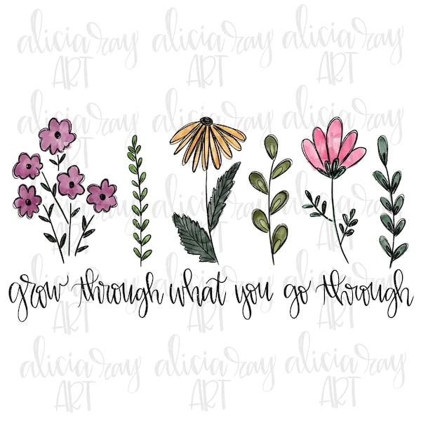 Grow Through What You Go Through Svg - Etsy