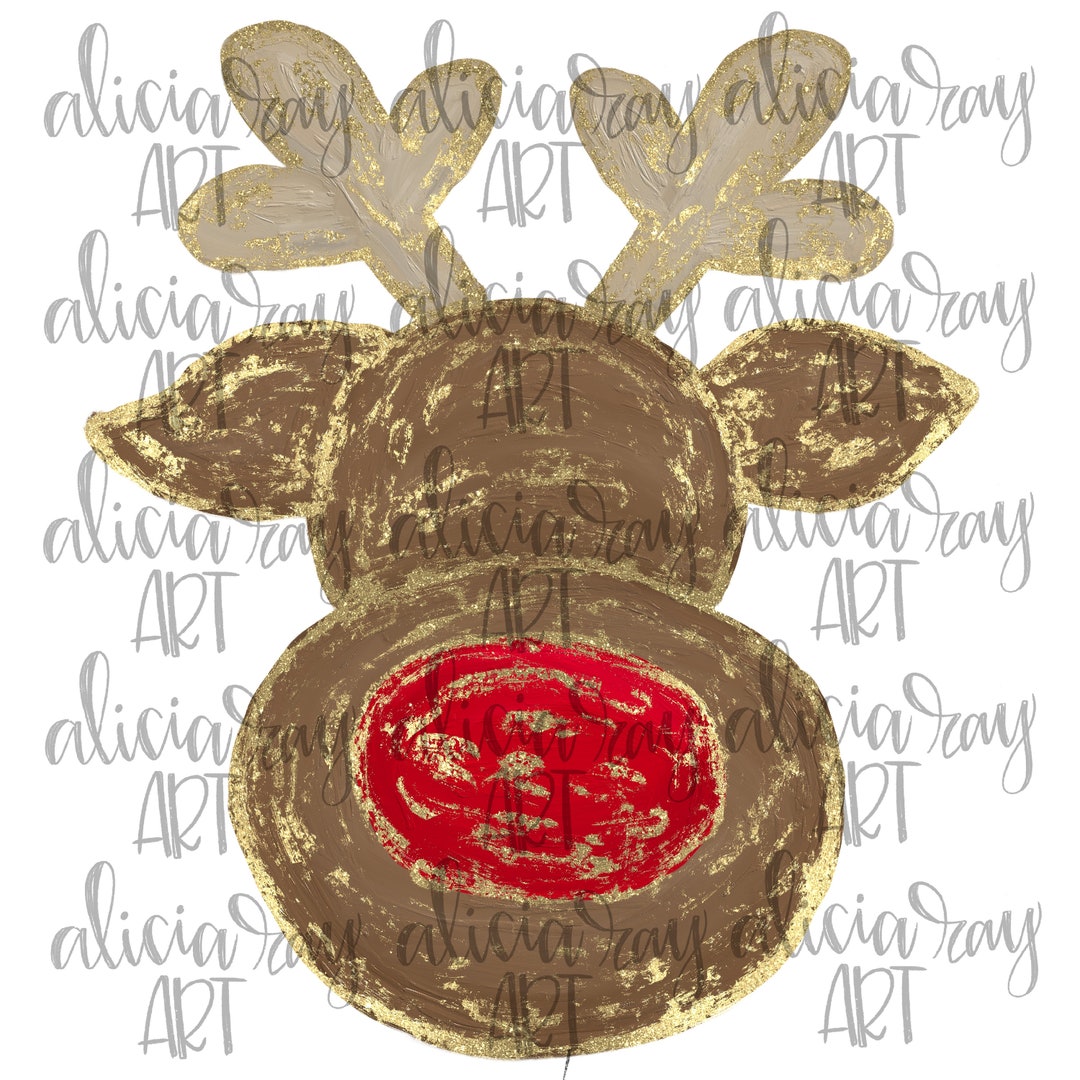Reindeer Christmas Sublimation PNG Design | Hand Drawn | Digital ...