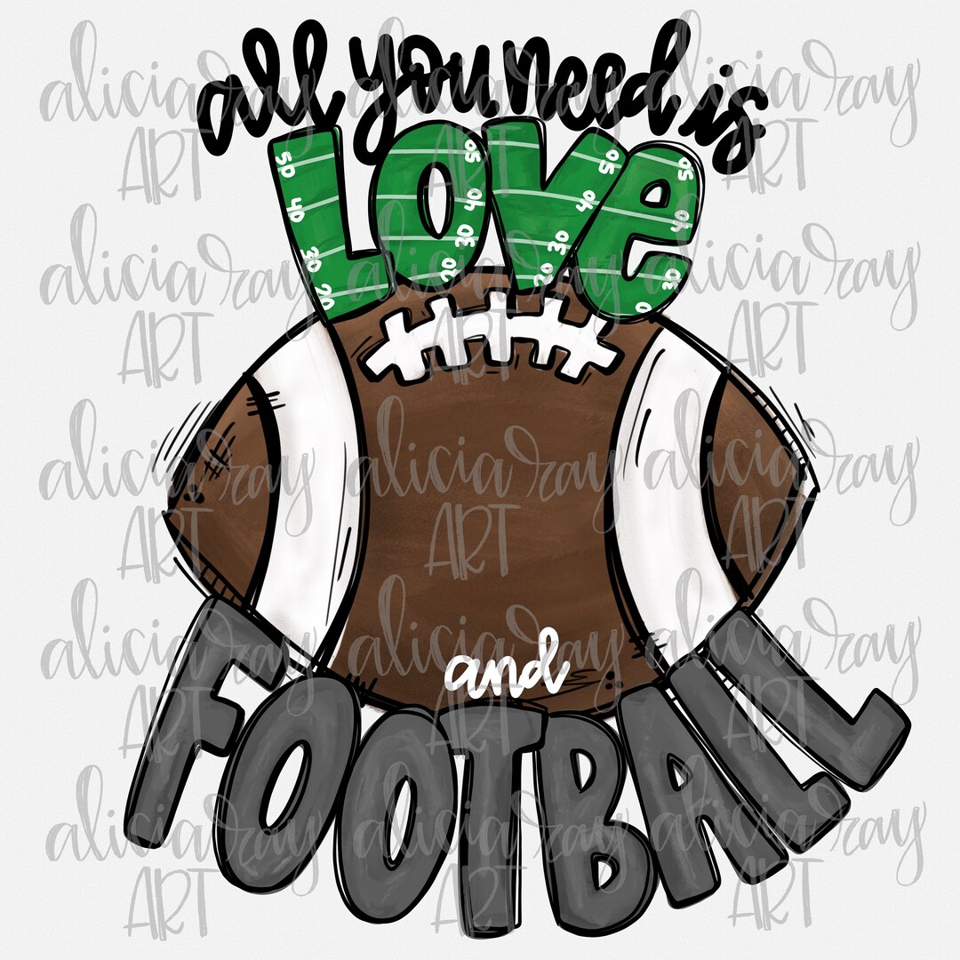 Football Sublimation Design | Hand Drawn PNG | Digital Download ...
