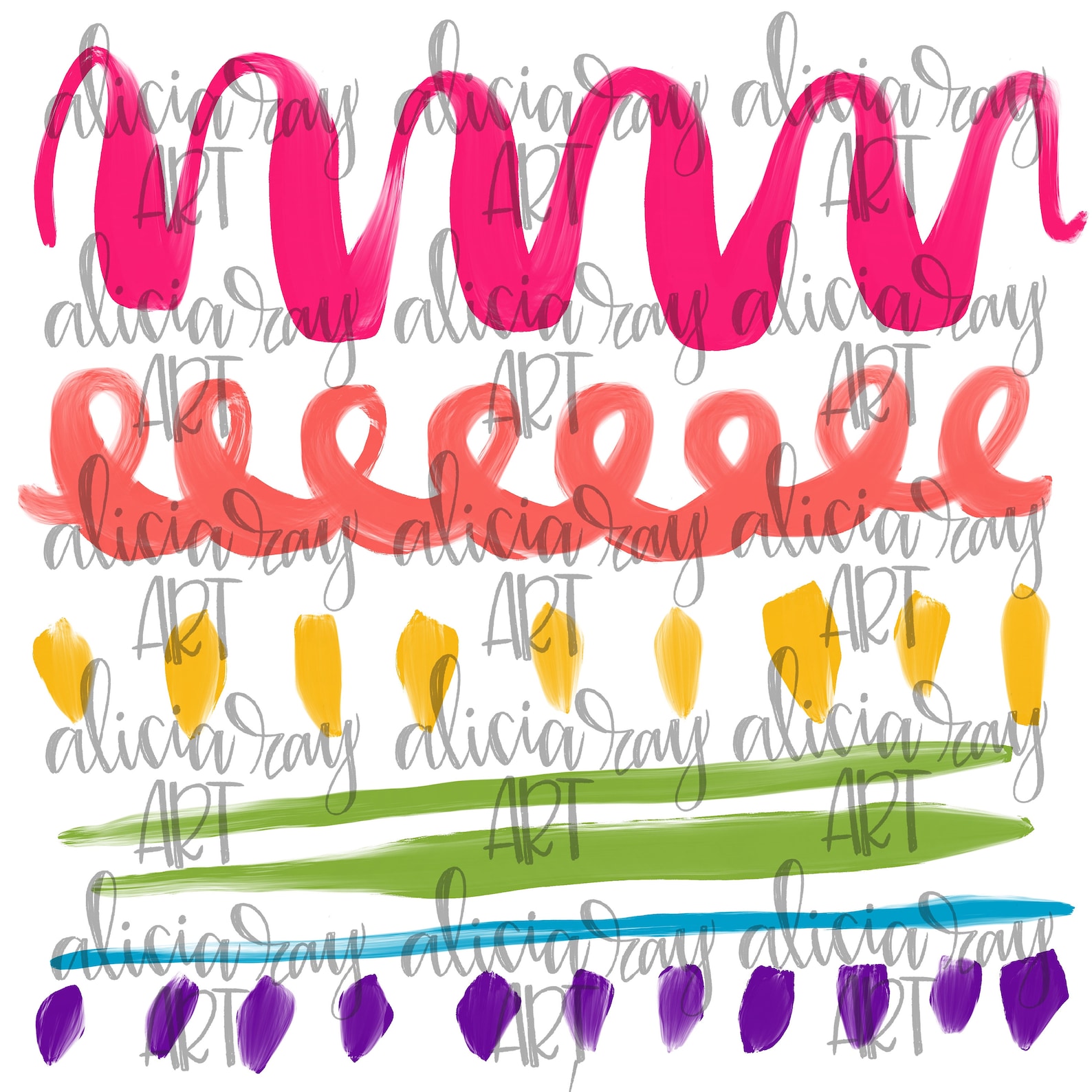 Streaky Paint Procreate Brush | Texture Paint Brush for Procreate ...