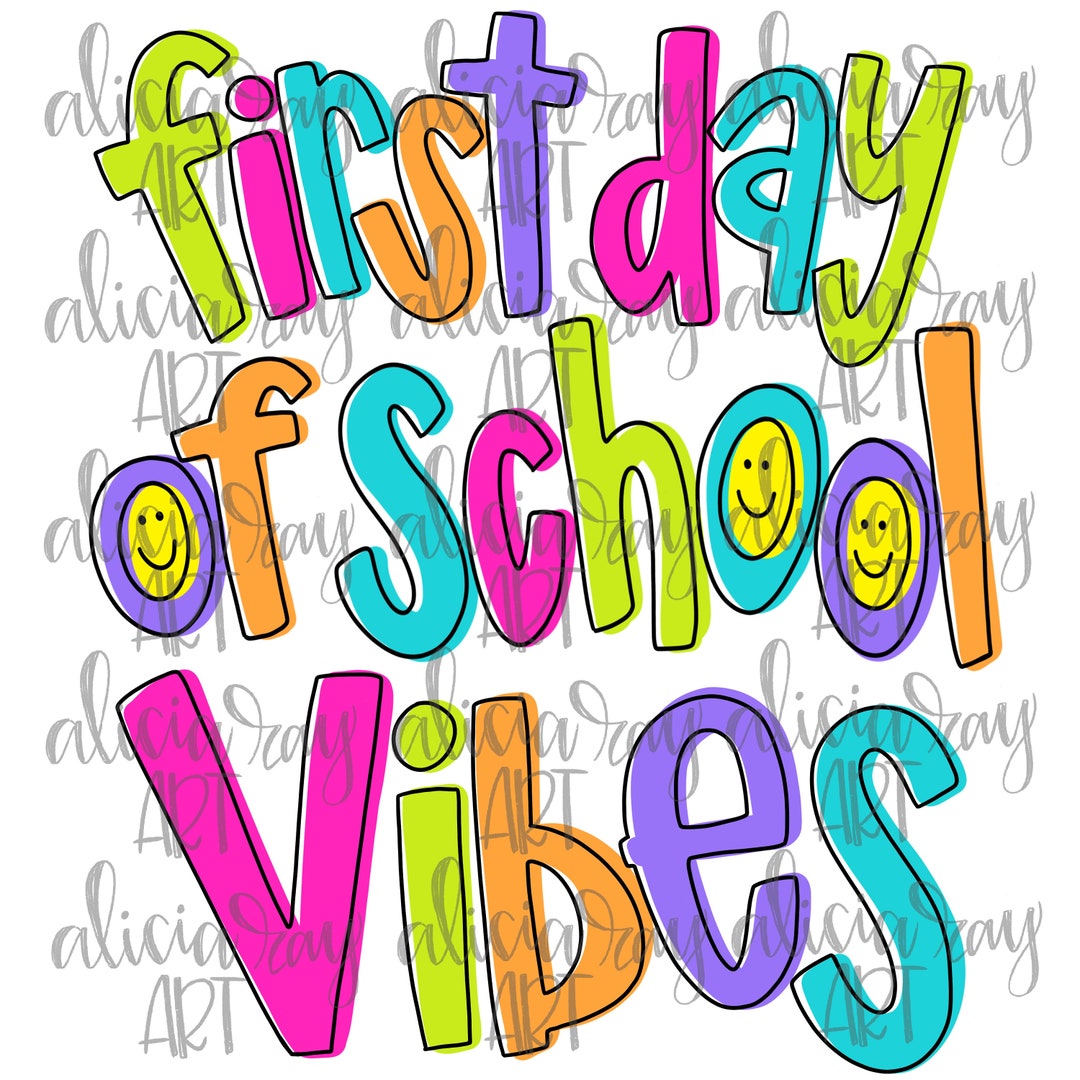 Back to School Sublimation PNG | Hand Drawn Digital Download ...