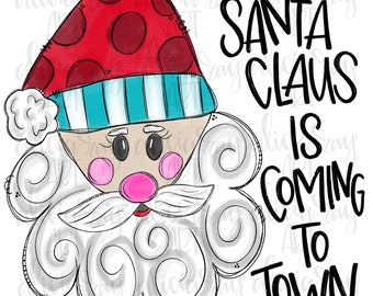 Christmas Sublimation Design Hand Drawn PNG Digital | Etsy