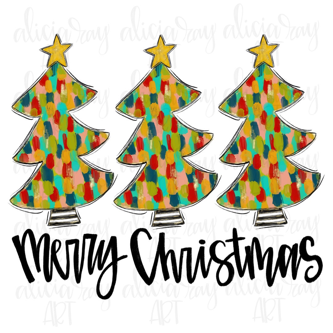 Christmas Sublimation Design Digital Download | Hand Drawn Printable ...