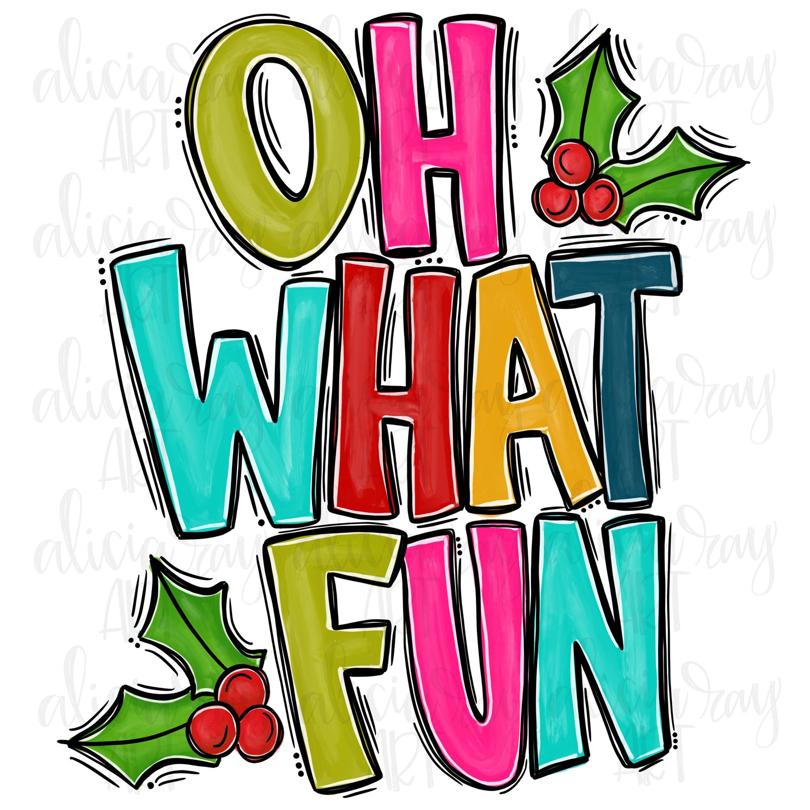 Christmas Sublimation Design Digital Download | Hand Drawn Printable ...