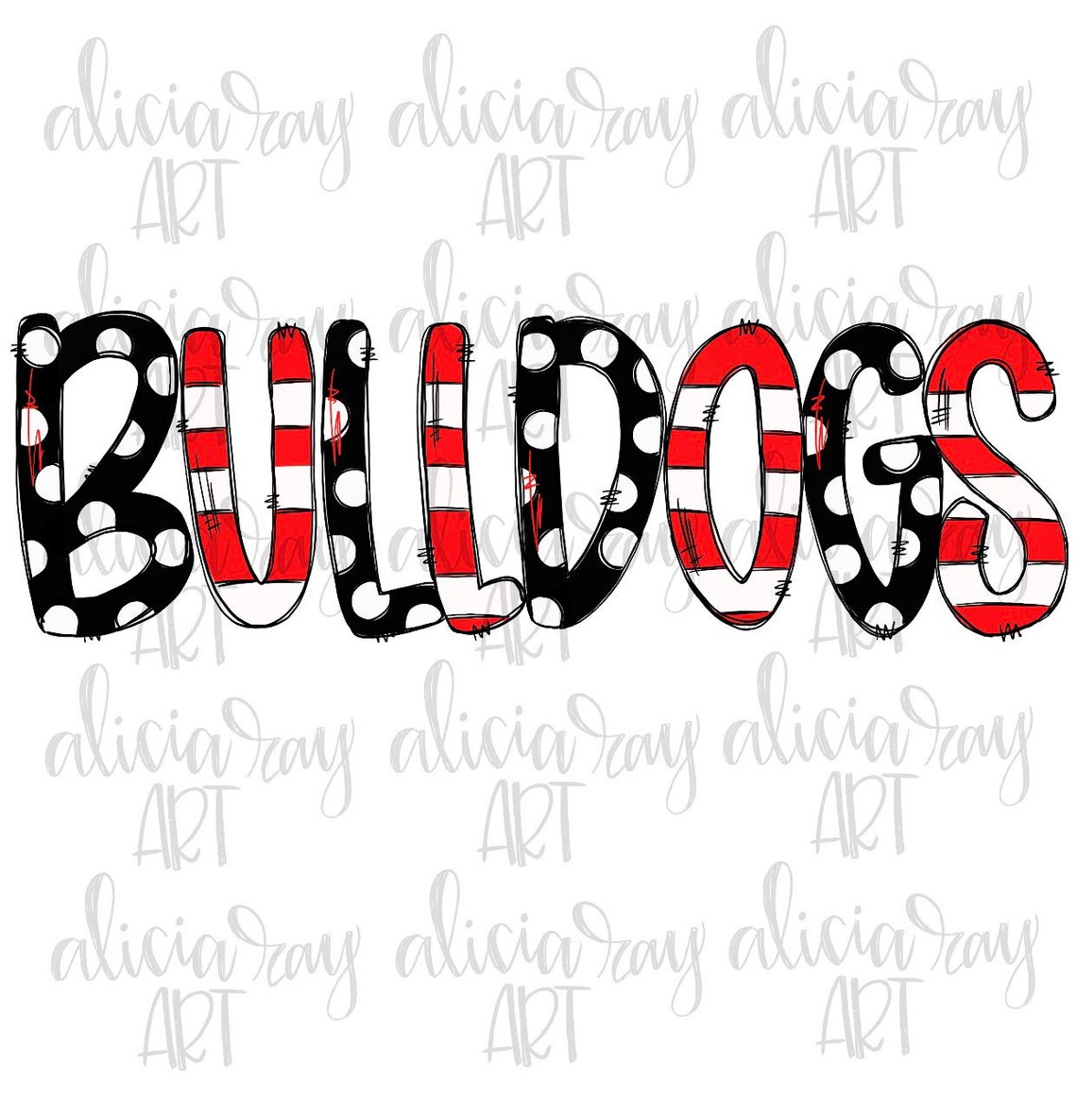 Bulldogs PNG Sublimation Design Black and Red School Spirit - Etsy