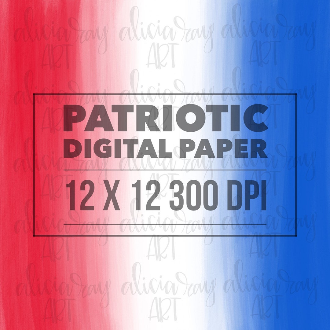 Patriotic Digital Paper PNG | Sublimation | July Fourth | USA | Digital ...