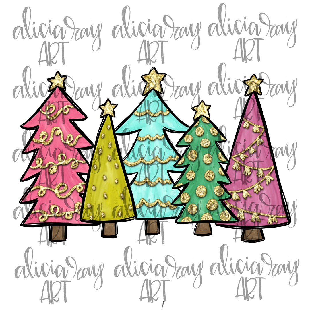 Christmas Sublimation Design Digital Download | Hand Drawn Printable ...