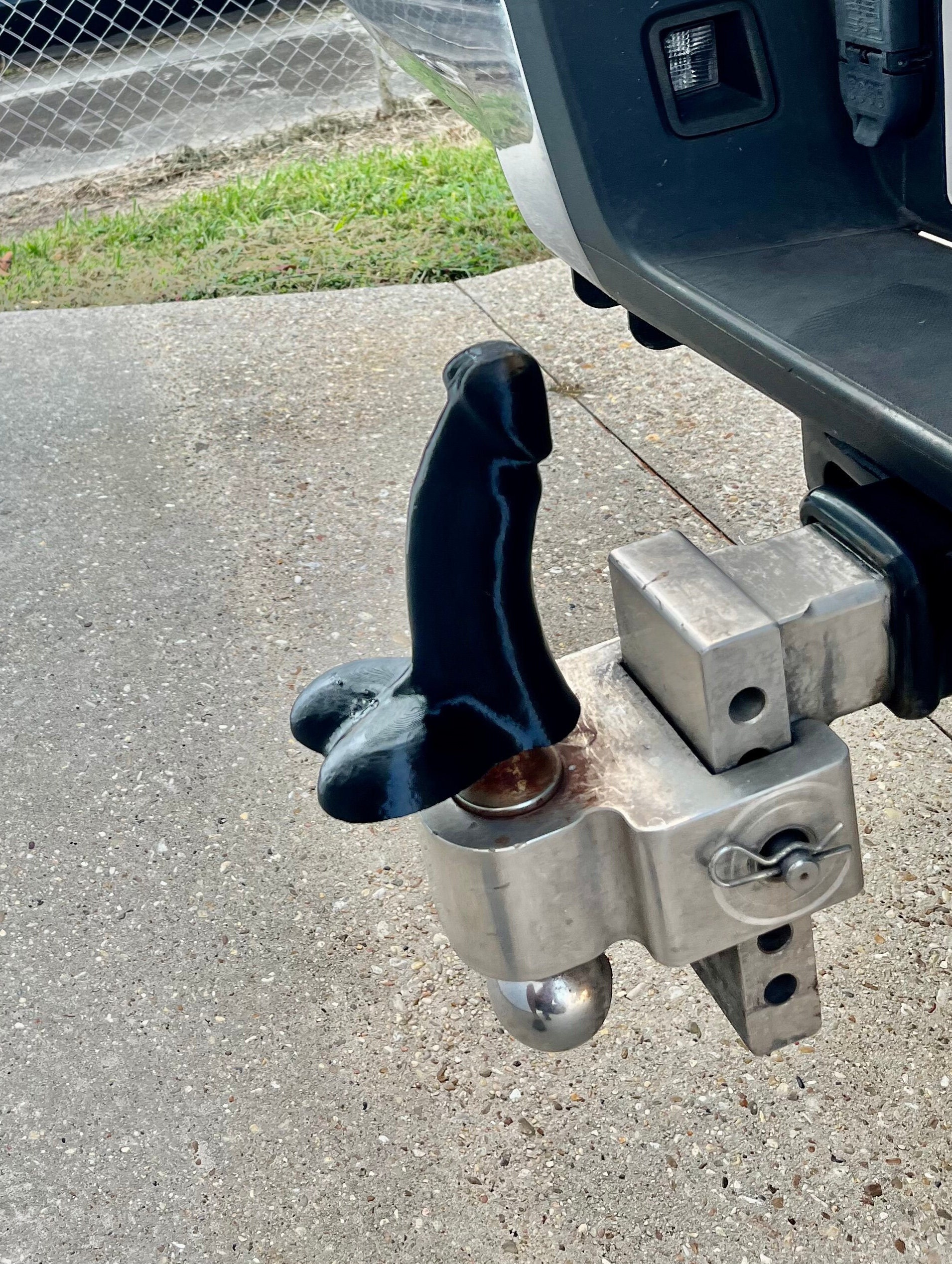 Trailer Hitch Cover Penis! Fits Common 2” Ball. Ball Cover Protector ...