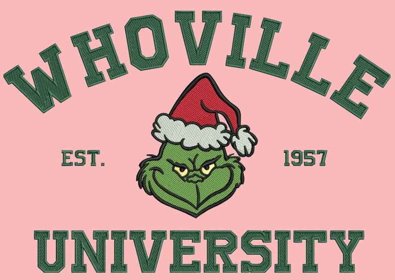 Whoville University Embroidery File - Etsy