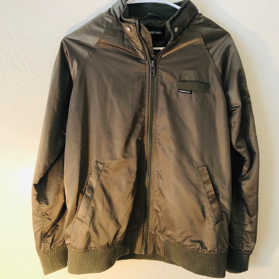 Members Only Bomber Jacket in Size Medium - Etsy