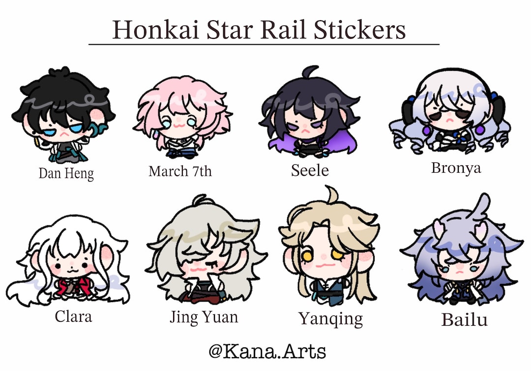 Honkai Star Rail Stickers - Etsy