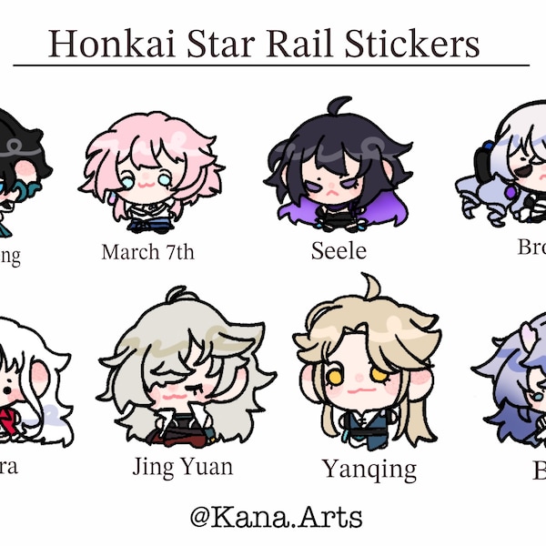 Star Rail Honkai Sticker - Etsy