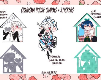Charisma House CRSM Matte Vinyl Cute Scribbly Chibi Die Cut Stickers - Etsy