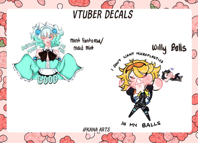 Vtuber Car Decals - Etsy