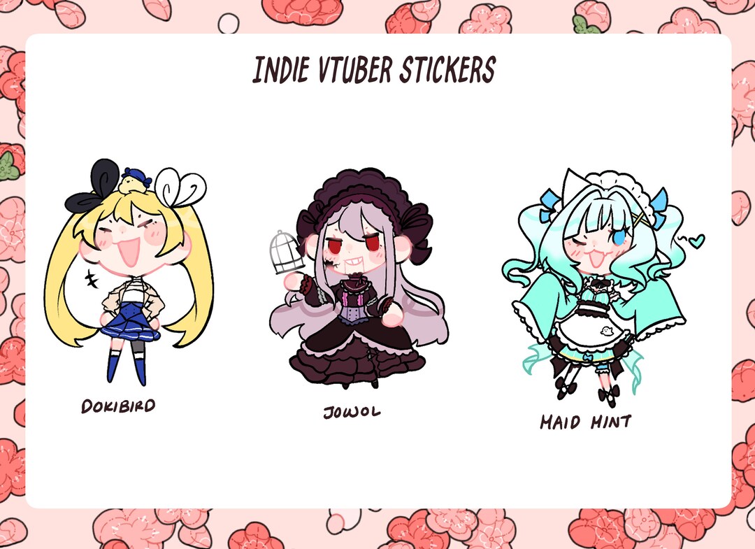 Indie Vtuber Stickers - Etsy