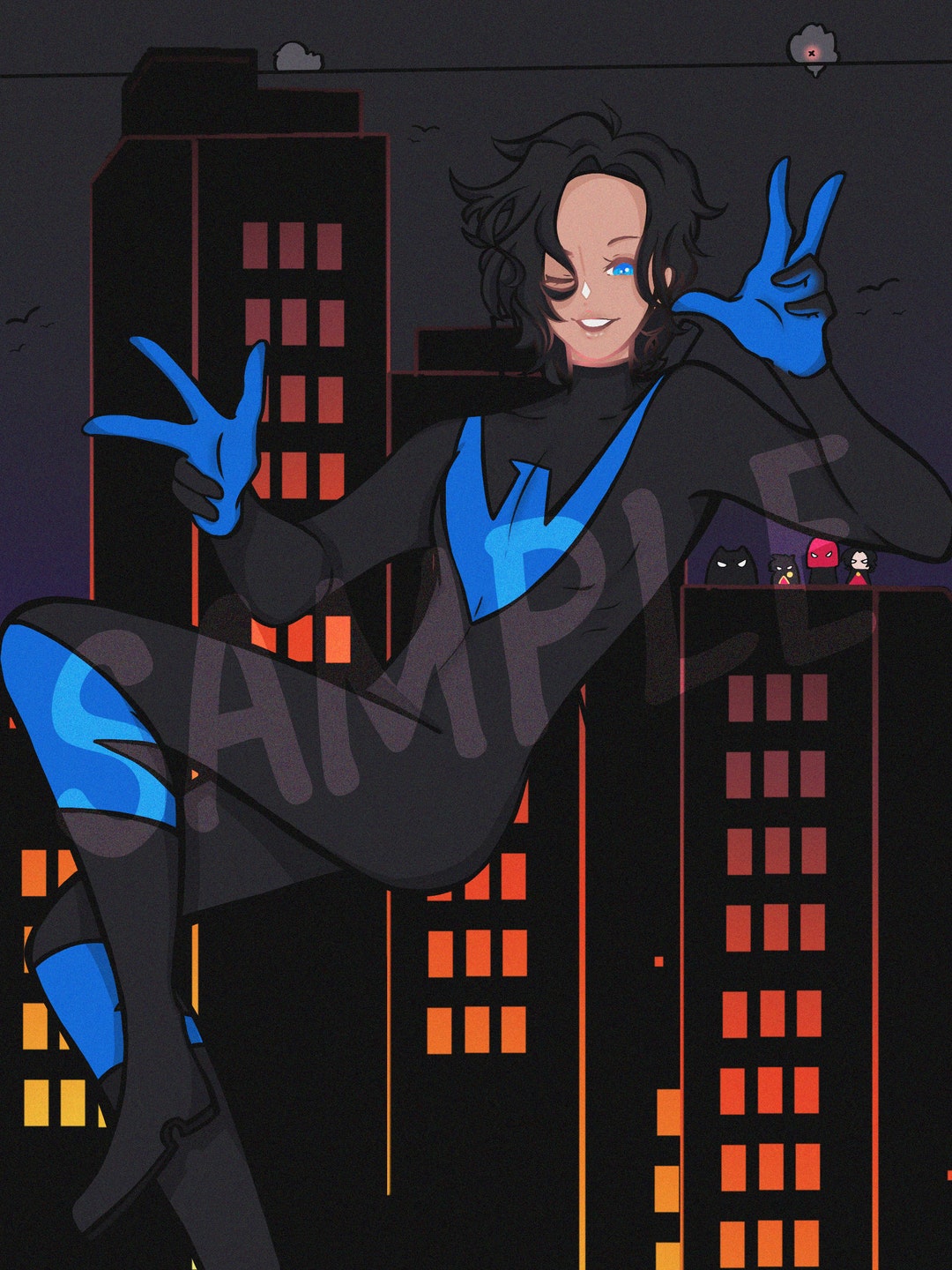 Nightwing Print - Etsy