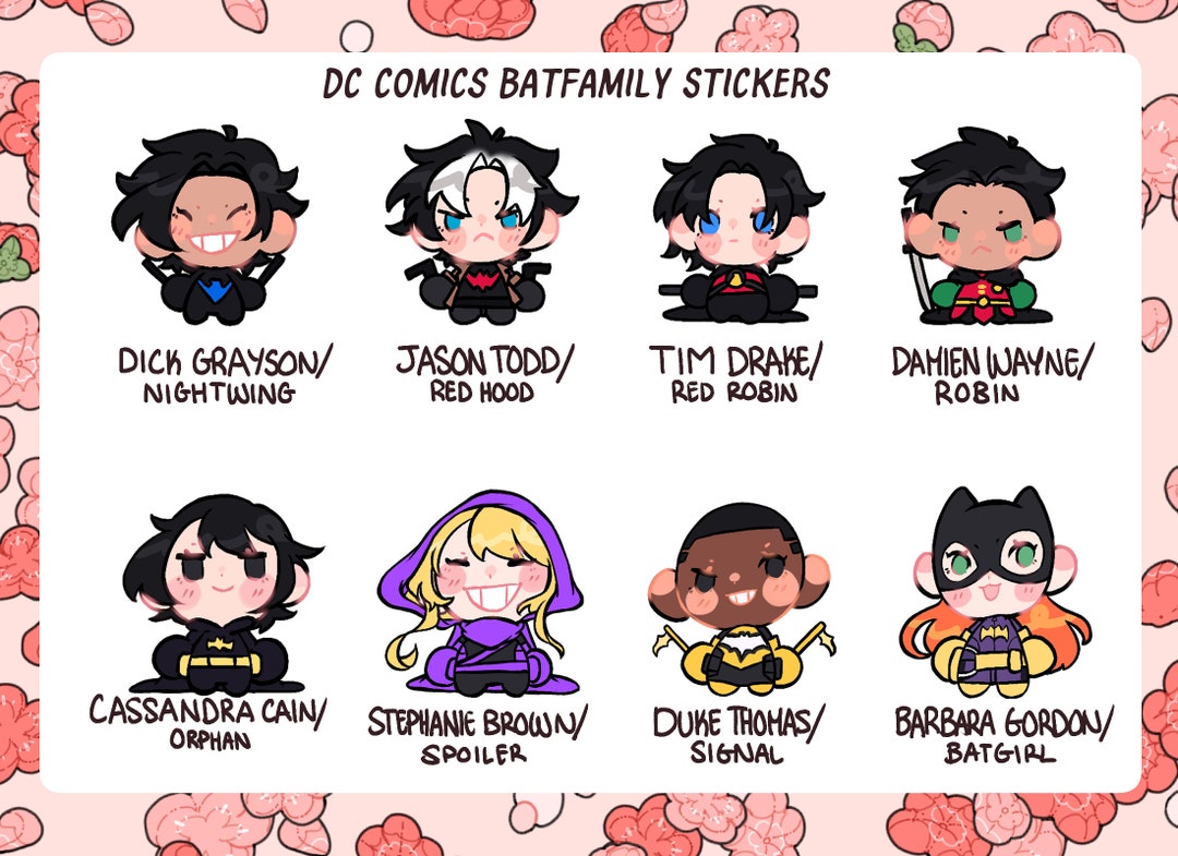 DC Comics - Batfamily Stickers - Etsy