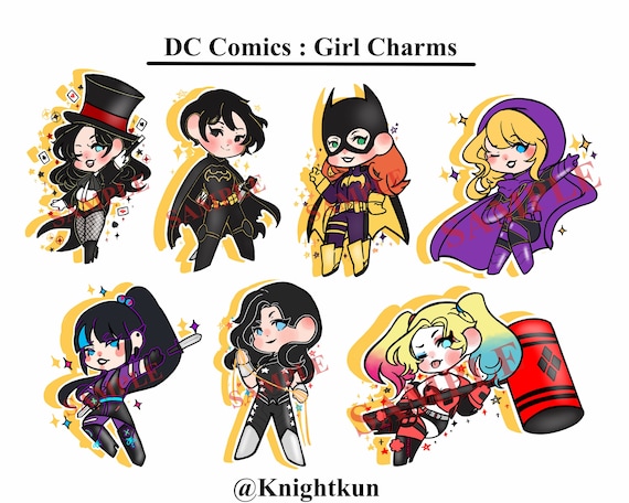 RETIRING DC Comics : Girl Charms - Etsy