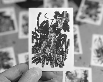 Vince Carter dunk of Death Sticker - Etsy