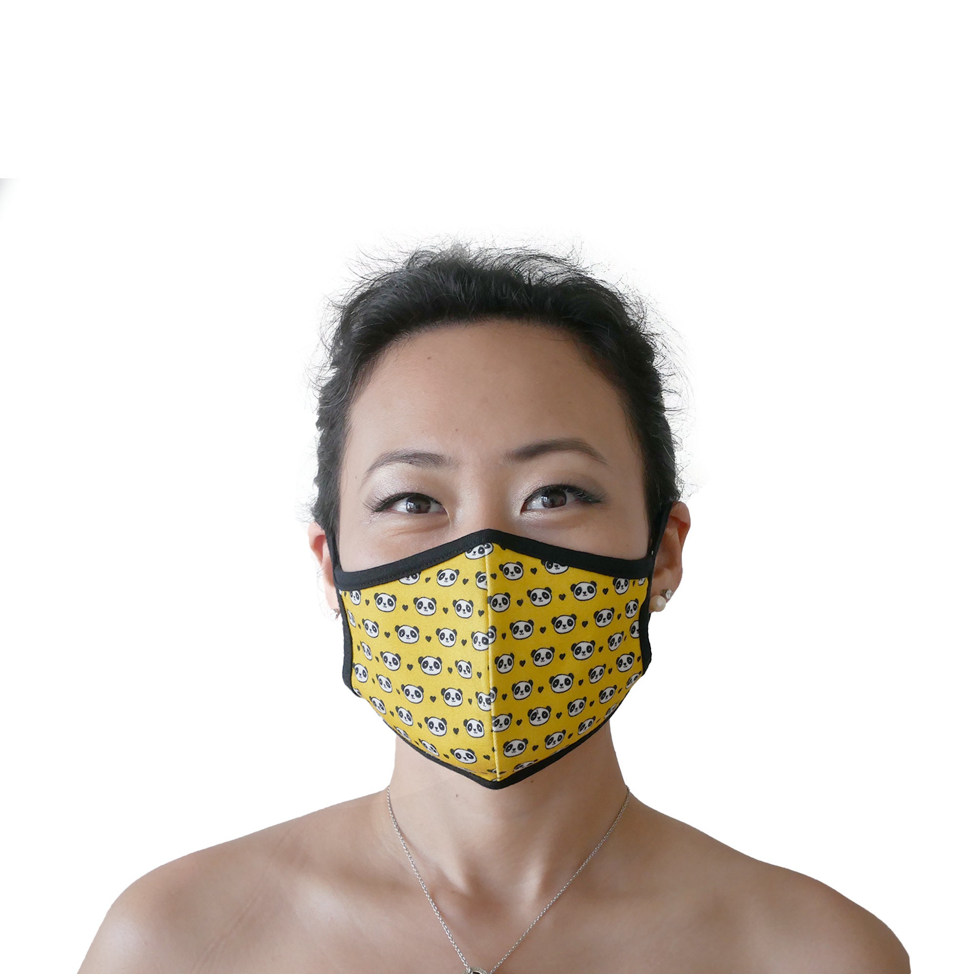 3 Pack Panda Face Mask Set Smiley Face Mask Set Reusable - Etsy