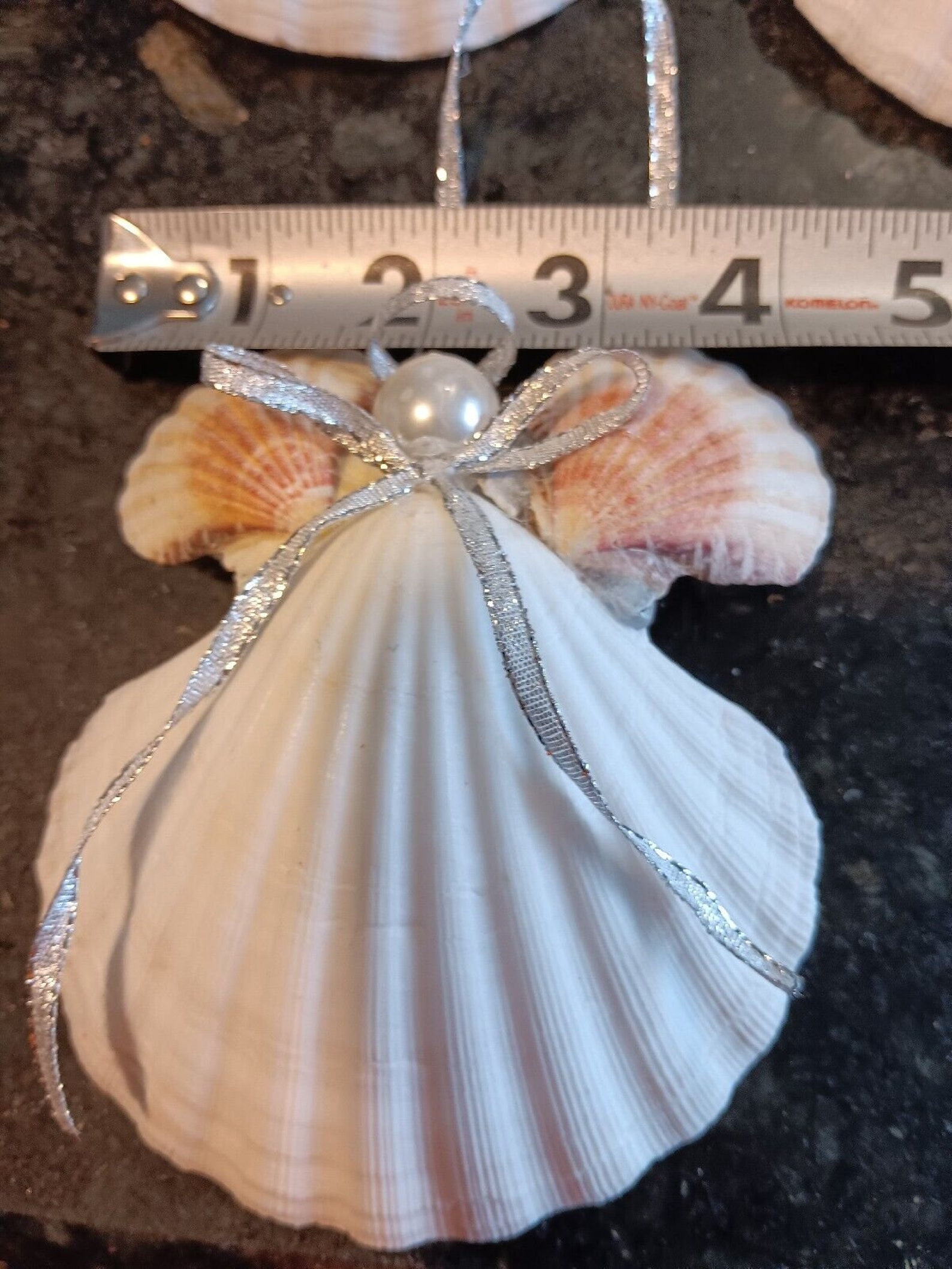 Lot of 4 Larger Shell Angel Ornaments, Hand Made White Beach Angels - Etsy