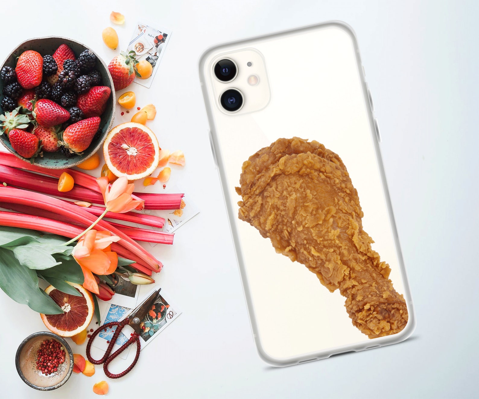 Clear Fried Chicken Phone Cases Iphone 14 Case Iphone 12 - Etsy