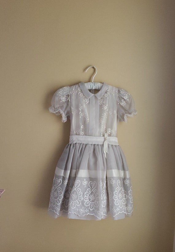 vintage sheer gray and - Gem