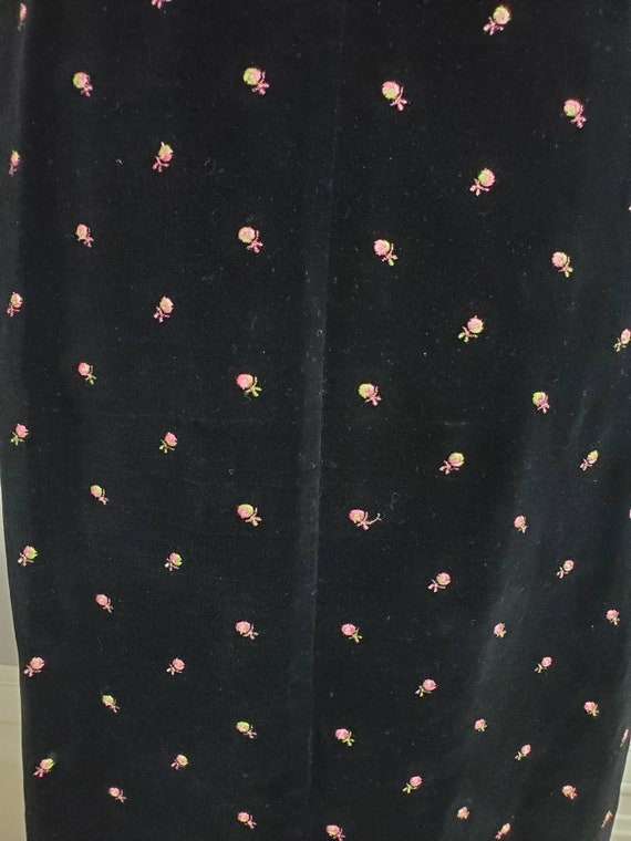 Vintage 60s Jo Collins Black Velvet Sleeveless Sheath… - Gem